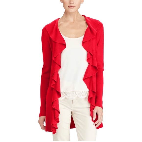 Lauren Ralph Lauren | Sweaters | Lauren Ralph Lauren Ribbed Ruffle Hem ...